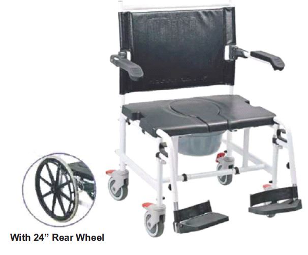 COMMODES: Commode Heavy Duty with wheels